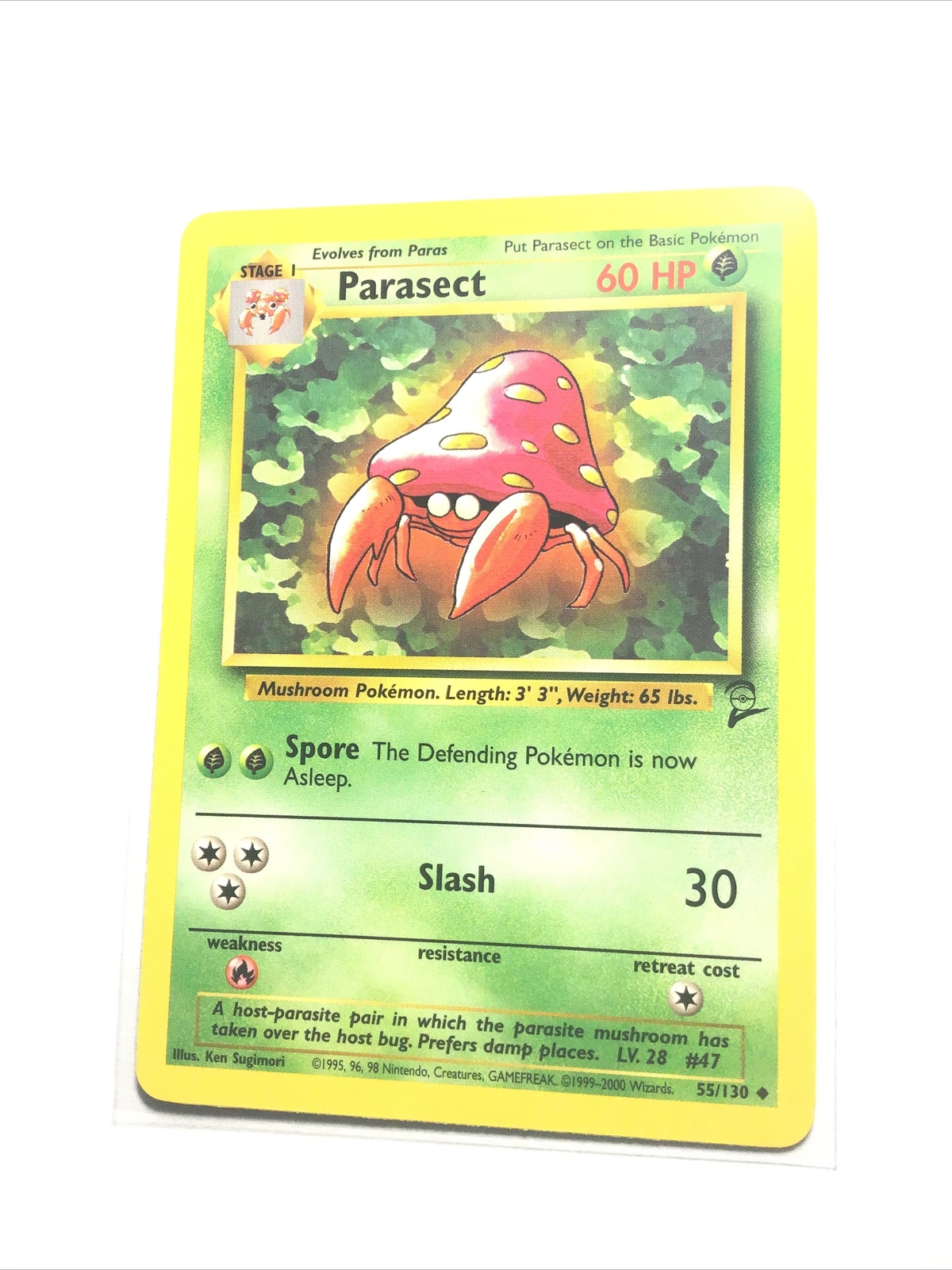 PARASECT - 55/130 - Base Set 2 - Pokemon Card - NM | eBay