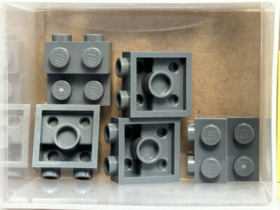 LEGO Parts - Dark Bluish Gray Plate 2 x 2 x 2/3 2 Studs Side - No 99206 ...