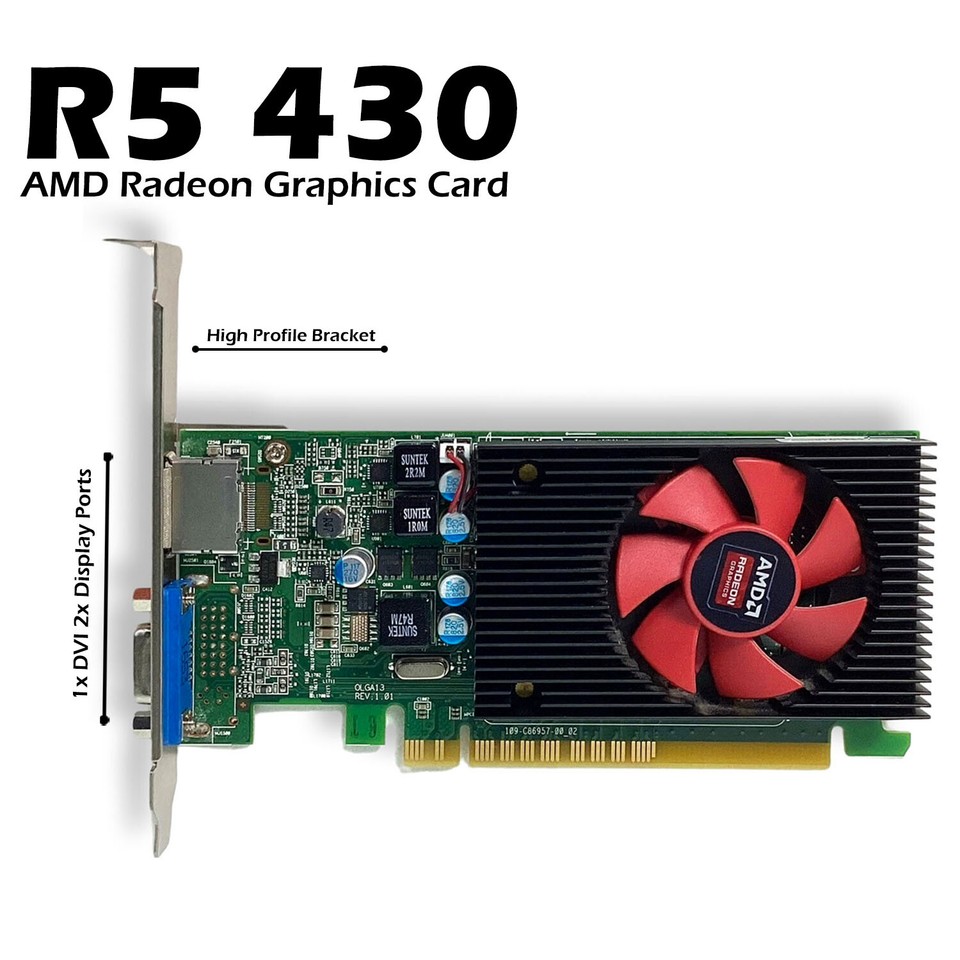 Dell AMD Radeon R5 430 VGA DisplayPort High Profile Video Card 1GB ...