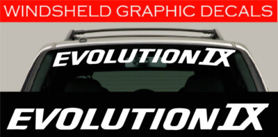 New Evolution IX Decal sticker windshield banner | eBay