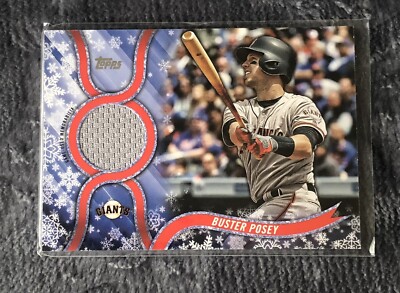 2018 Topps Holiday WalMart Mega Box Relics Buster Posey #R-BP | eBay