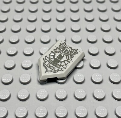 Lego Tile Modified 2x3 Pentagonal W. Dark Bluish Grey 'VMVII' (Qty. 1 ...