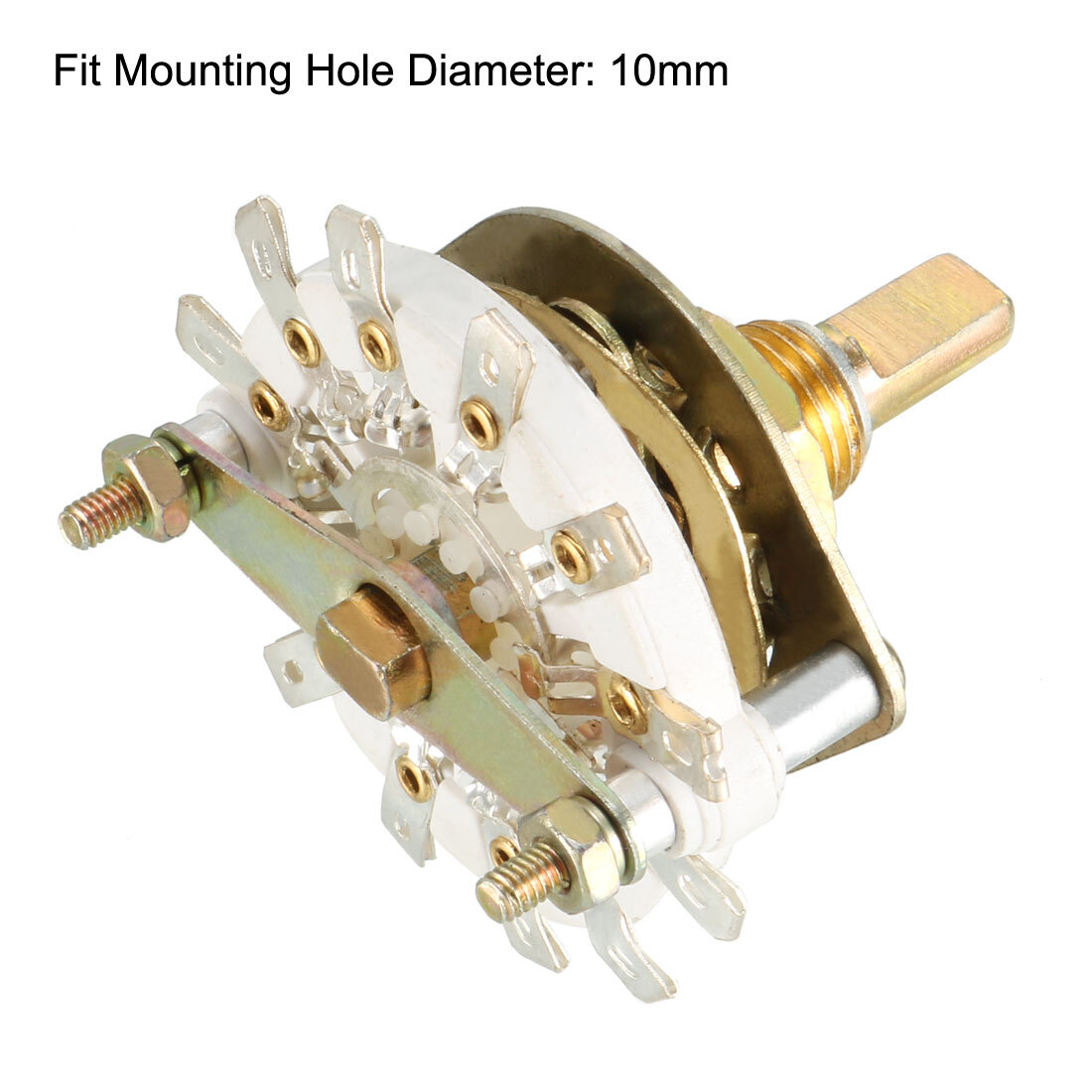 4pcs 12Pin 2P5T 2 Pole 5 Position Selectable 1Deck Band Selector Rotary ...