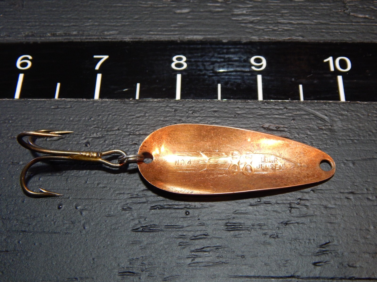 Luhr Jensen 88 Spoon No. 4 Vintage 2 1/4" Fishing Lure * Rocket Logo | eBay