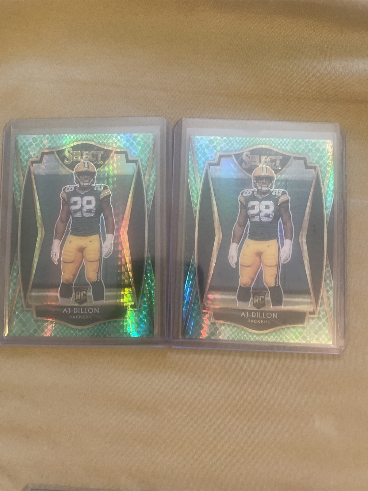 2020 select AJ.Dillon dragonscale lot of 5 Quadzilla Green Bay Packers ...