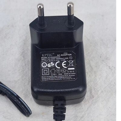 Kptec K12S260050G 26V 0.5A 13W 5.5*2.1mm AC Power Charger | eBay