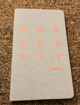 Poppin Work Happy Hard Cover Journal 5 x 8 1/4 New - Coast | eBay