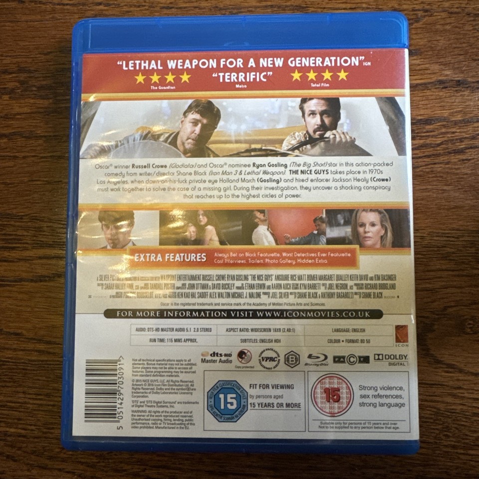 The Nice Guys (Blu-ray, 2016) 883929530793 | eBay UK