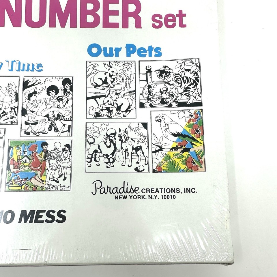 RARE Vintage 1960's Venus Paradise Color by Number Set Seires 60 Our ...