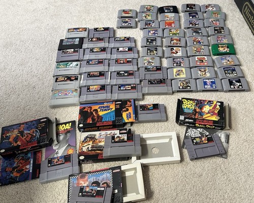 Video Game Collection Lot Snes /N64 Game Lot 60 Original Games | eBay