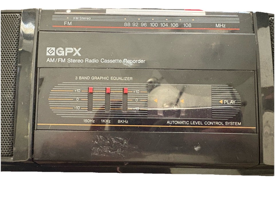 Vintage GPX Model C835 AM FM Radio Stereo Cassette Player Tested Works ...