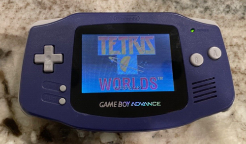 Nintendo Game Boy Advance Handheld System, upgraded screen - Indigo and ...