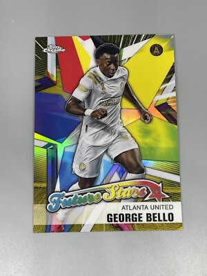 George Bello 2021 Topps Chrome MLS ⚽️ /50 Gold Refractor Future Stars ...