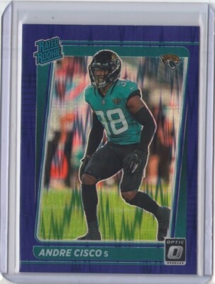 ANDRE CISCO 2021 Donruss Optic RC Rookie PURPLE Shock Prizm #278 ...