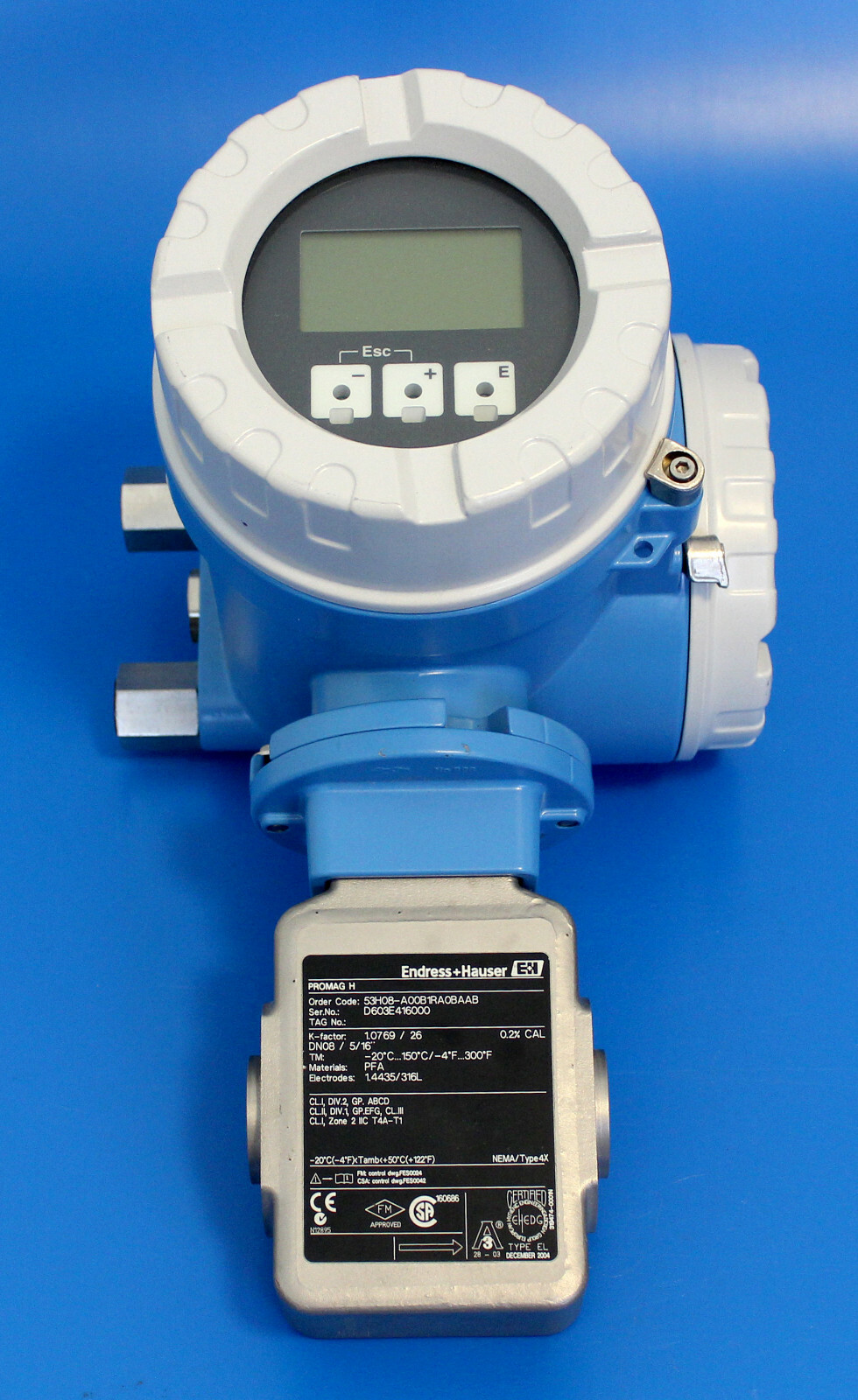 Endress+Hauser Promag 53 / Promag H Electromagnetic Flowmeter 53H08 ...