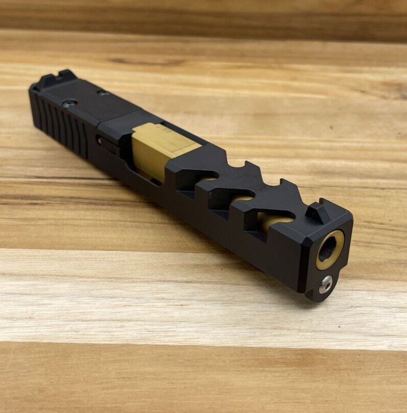 Glock 19 19X GEN5 Complete Slide gen 3 Raptor cut GOLD Barrel OEM ...