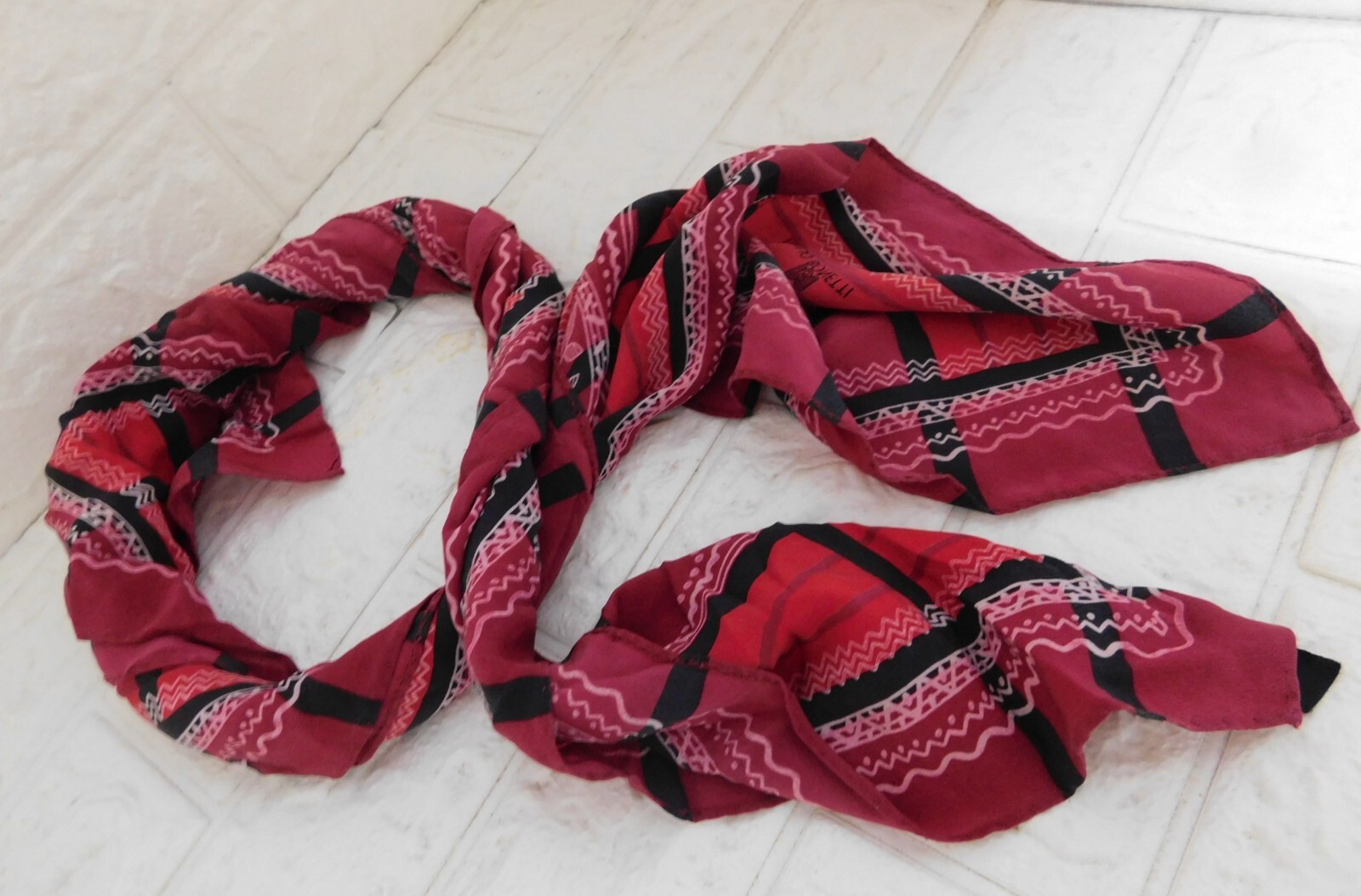 Halstuch 100% Reine Seide Vintage Frau Manlio Bonetti (1815) 80cm x ...