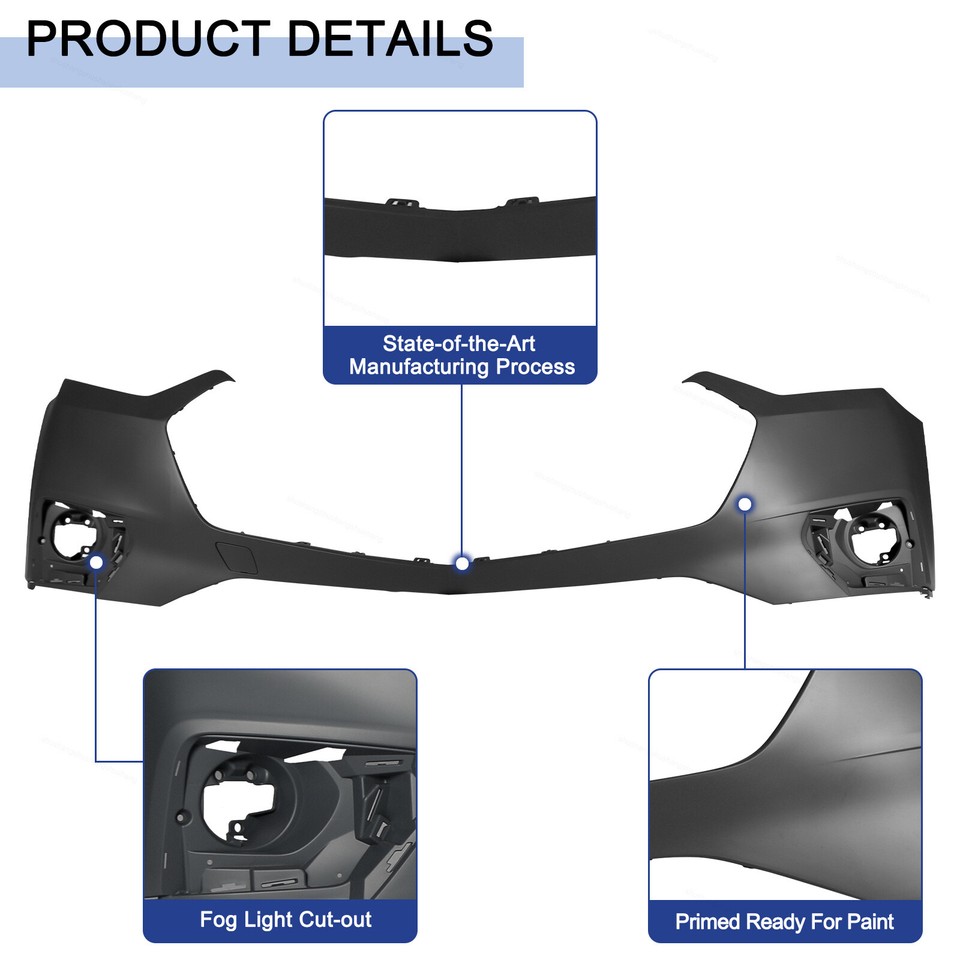 Fits 2018-2021 Chevy Traverse Front Bumper Cover Primed GM1014134 ...