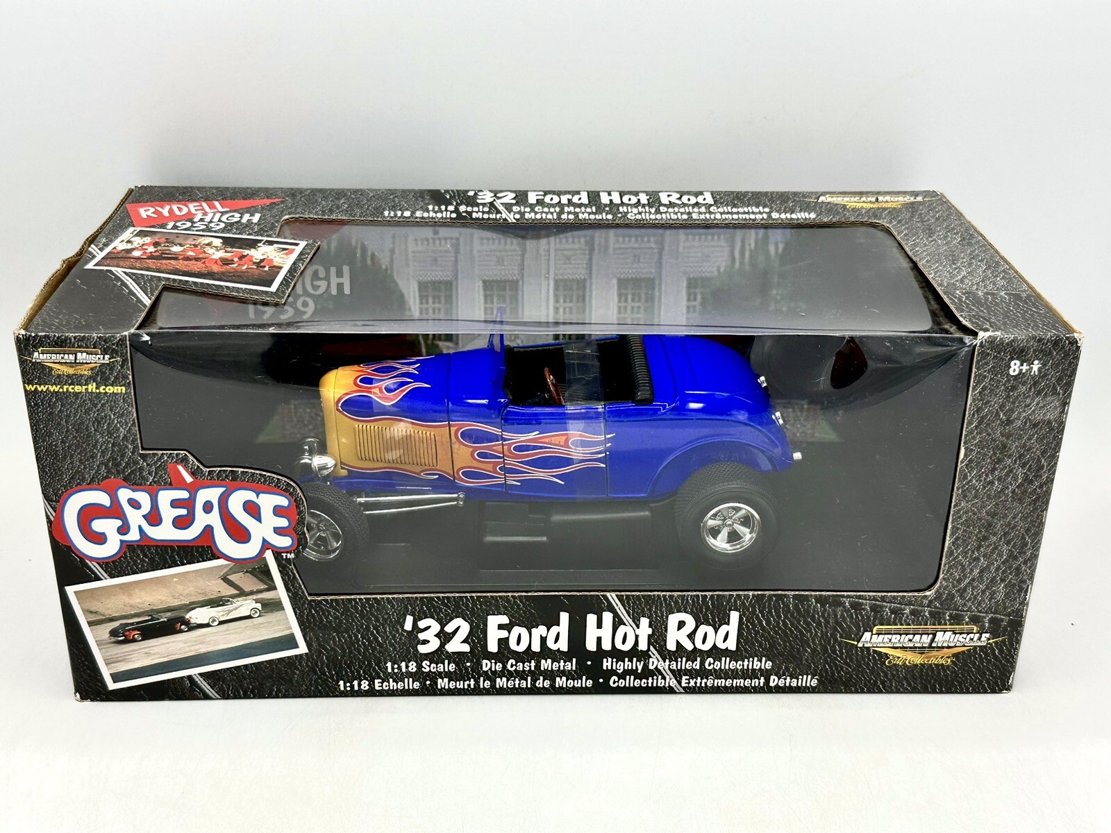 Ertl Collectibles 1:18 Scale Diecast Model Car - Grease 32’ Ford Hot ...