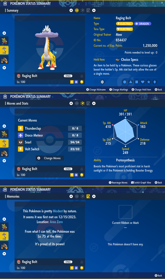 Walking Wake Gouging Fire & Raging Bolt Bundle Pokemon Scarlet/Violet ...