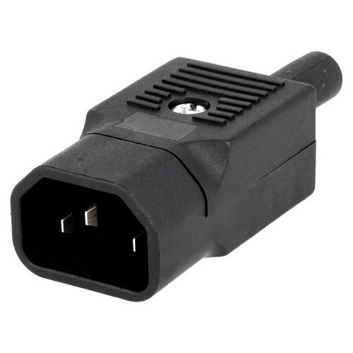 Bulgin PX0686 C14 M Cable Mount IEC Plug 10A 250VAC Connector AC Kettle ...
