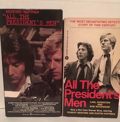 All the President's Men 1976 film (VHS and Movie Tie-in Paperback ...