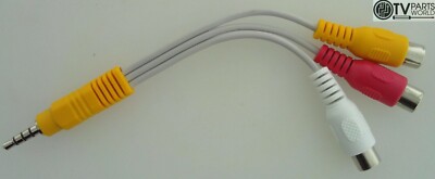 TCL TV Video Audio AV AUX to RCA Mini Composite Adapter Jack Cable Wire ...