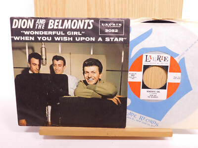 Dion N The Belmonts RnR 45 Wonderful Girl bw When You Wish Upon A Star ...