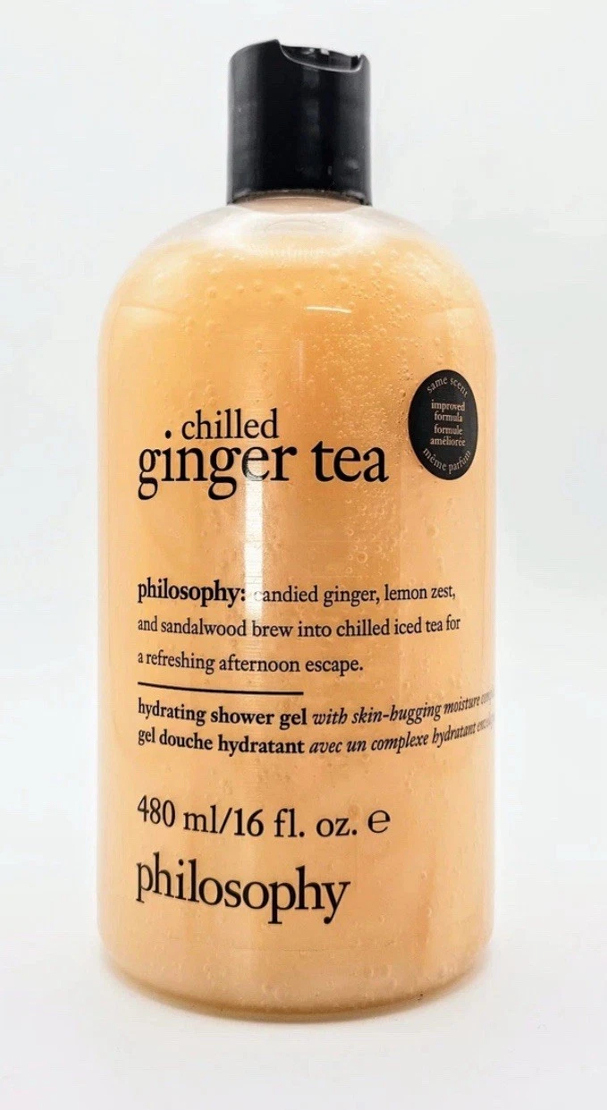 Philosophy Chilled Ginger Tea Hydrating Bath & Shower Gel 16oz New ...