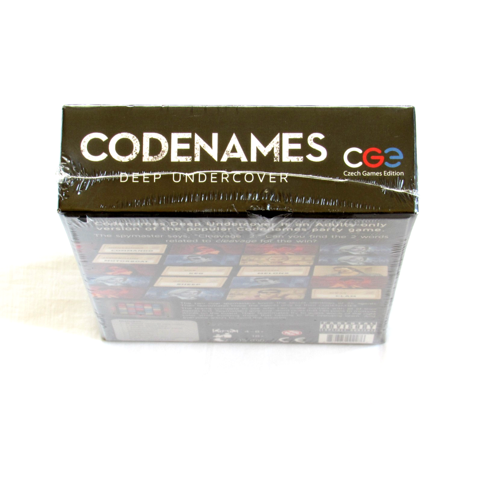 Codenames Deep Undercover Board Game New Sealed Adults Only | eBay