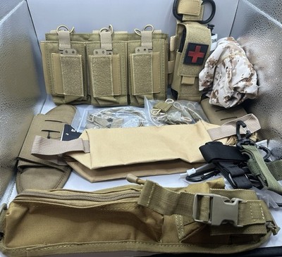Large Lot Of Tactical Gear Pouches Tourniquet Scissors FDE Accessories ...