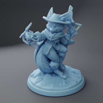 Lucille The Deputy Foxgirl Fantasy Miniature DnD Tabletop RPGs ...