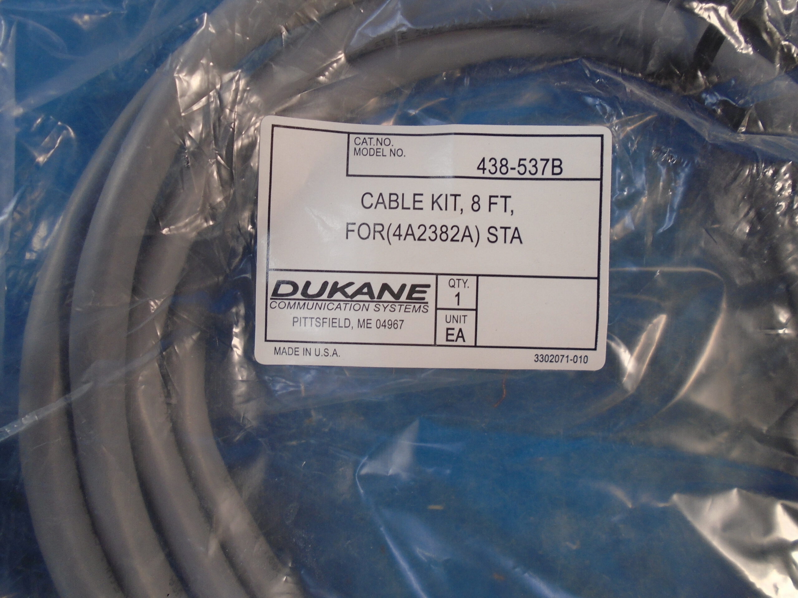 LOT OF 3 NIB DUKANE CABLE KIT 8FT FOR (4A2382A) STA 1YR WARRANTY | eBay