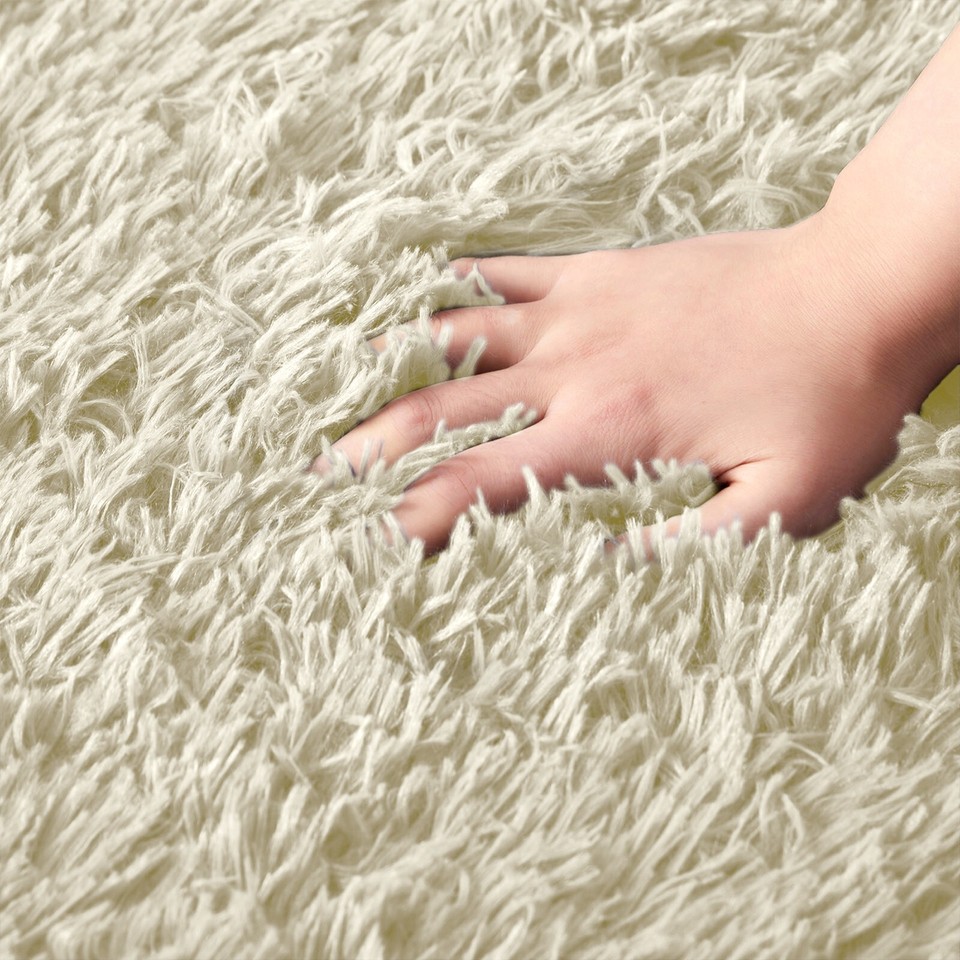 Non Slip Shaggy Indoor Door Mat Dirt Trapper Entrance Rug Washable ...