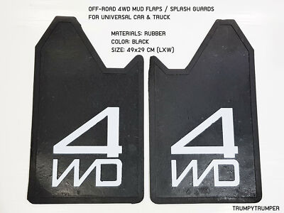 4X4 4WD OFF-ROAD MUD FLAPS SPLASH GUARDS FOR UNIVERSAL CAR TRUCK BLACK ...