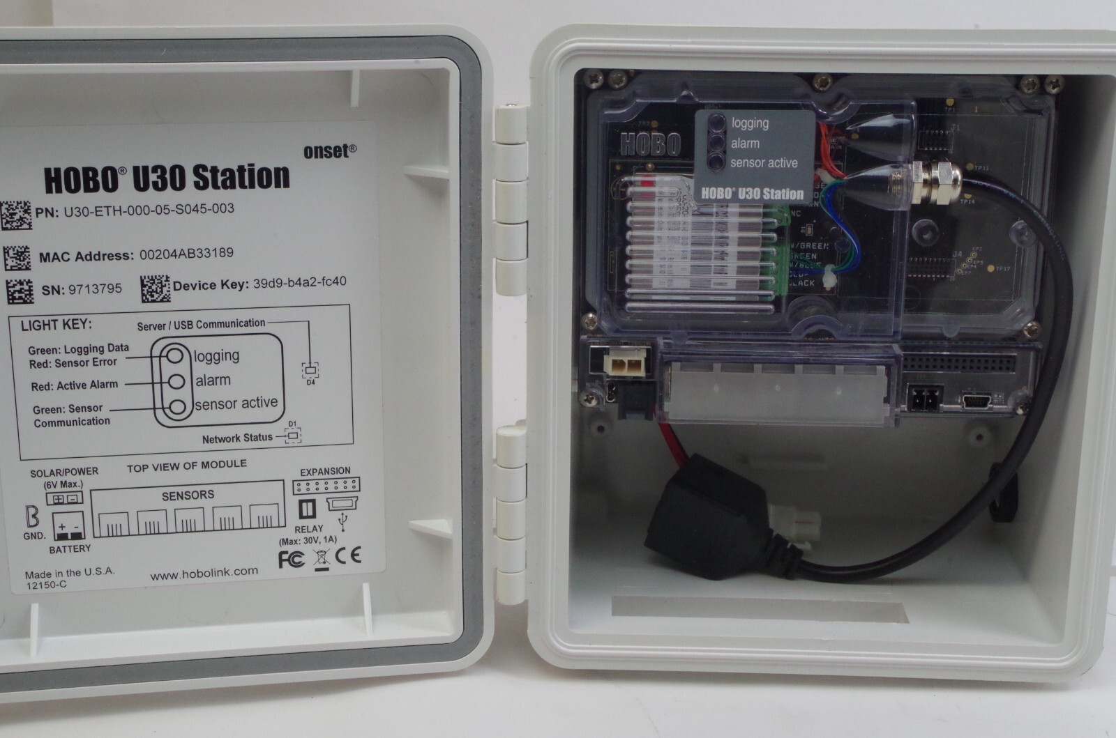 ONSET HOBO U30 Remote Monitoring System Station Box and Board ONLY | eBay