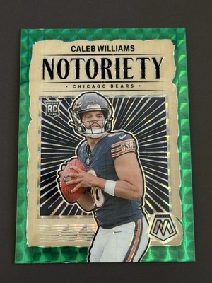 2024 Panini Mosaic Football Caleb Williams RC Green SP Notoriety #18 ...