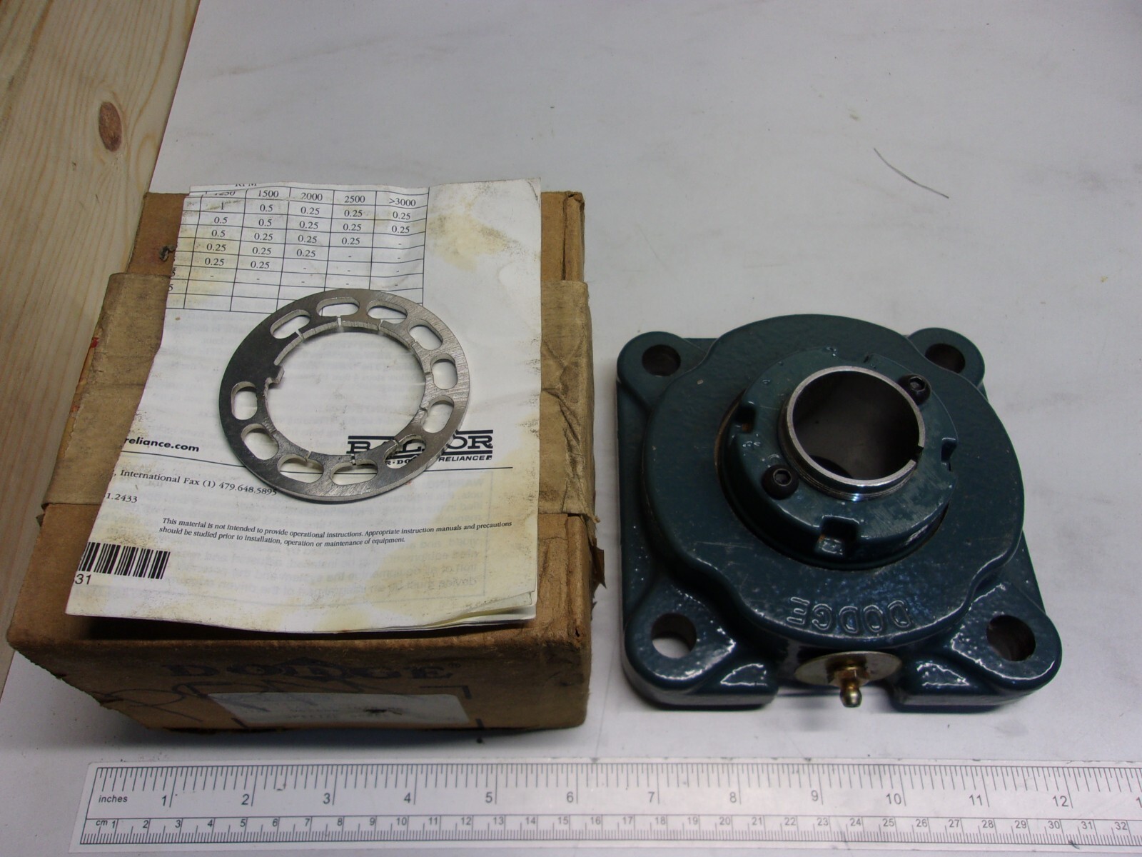 DODGE F4S-IP-107R MOD, FLANGE BEARING 1-7/16" BORE, 062688, 0579A | eBay