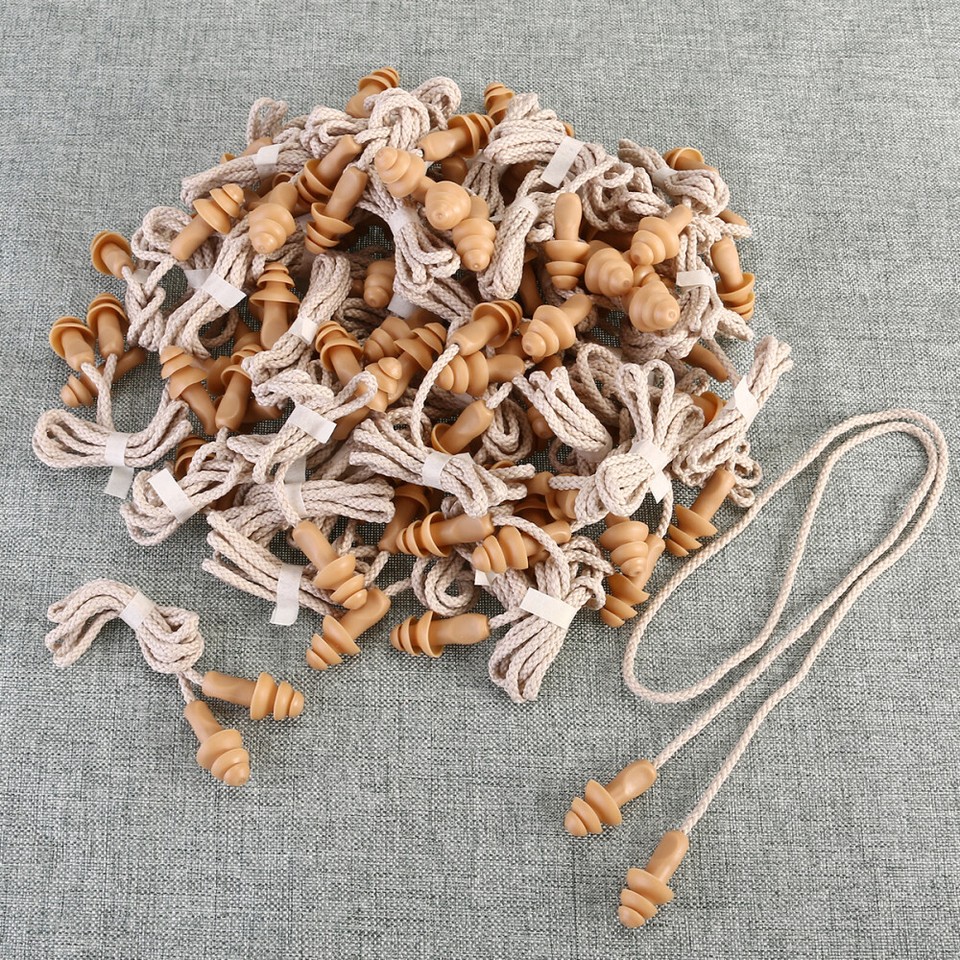 50Pcs Ear Plugs Practical Silicone Christmas Tree Anti-Noise Rope ...
