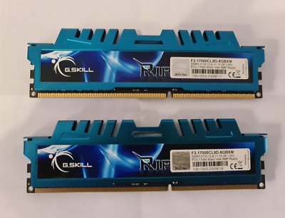 KIT RAM G.SKILL RIPJAWS X 8gb 2 x 4GB 2133mhz F3-17000CL9D-8GBXM DDR3 ...