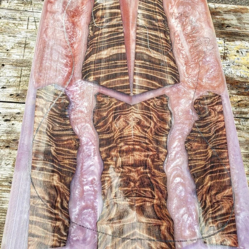 Redwood curly hybrid top guitar top wood bass figured wood luthier | eBay