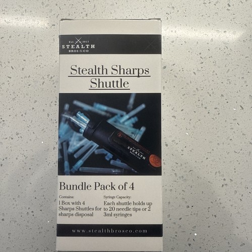 Stealth Bros & Co Sharps Shuttle Bundle Pack of 4 | Safe & Convenient ...