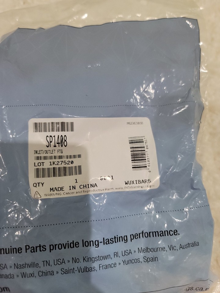 Genuine Hayward SP1408 Swimming Pool Return Line Inlet Fitting Outlet 1 ...