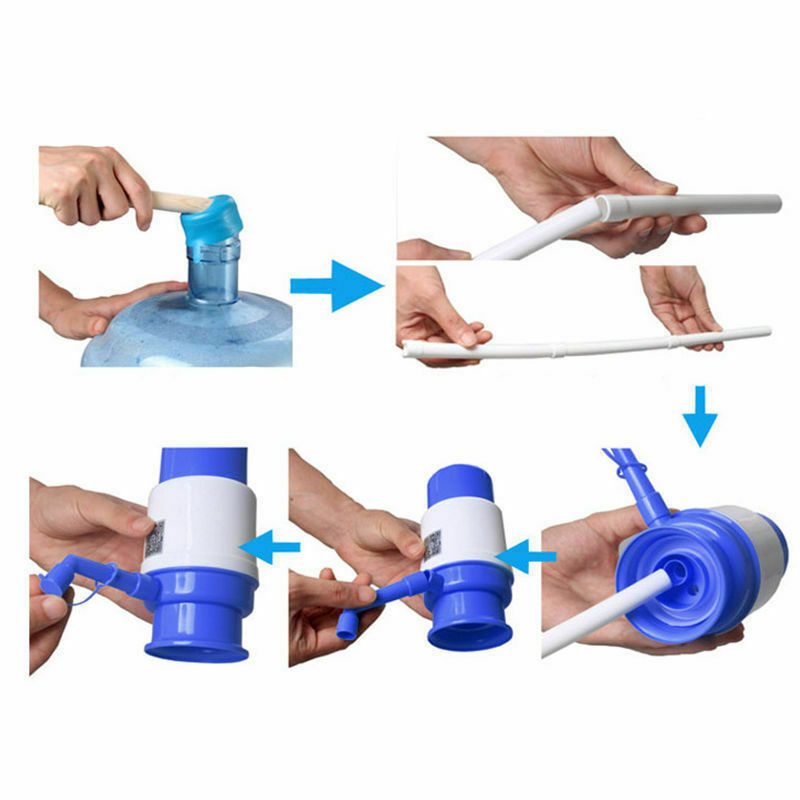 2x Home Manual Hand Press Dispenser Water Pump 5&6 Gallon Bottled ...