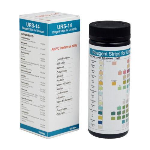 100 Strips URS-10T Urinalysis Reagent Strips 10 Parameters Urine Test ...