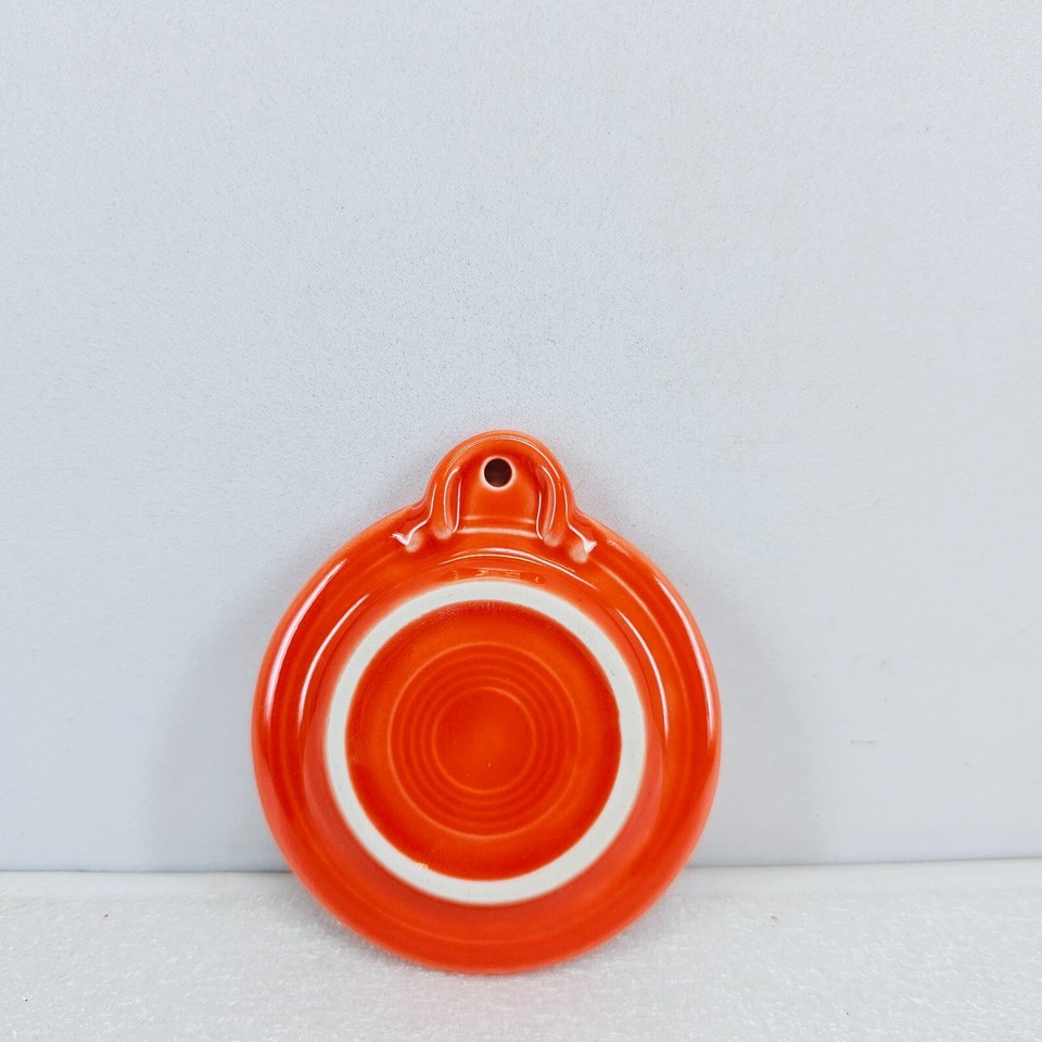 FIESTA CHRISTMAS ORNAMENT hlcca LIMITED EDITION poppy orange Embossed ...