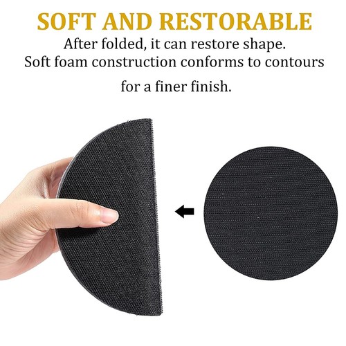 2Pcs 6 inch Soft Foam Interface Sanding Disc Sander Buffer Hook Loop ...