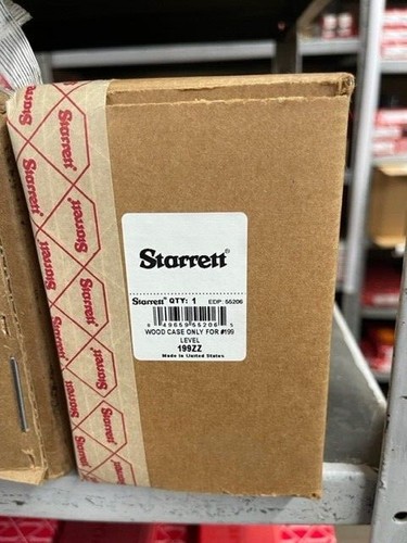 Starrett 199ZZ Wood Case Only for 199Z Master Precision Level IN STOCK ...