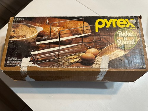 Vintage Pyrex 990 Bake A Round-Bread Dough Glass Baking Tube New In ...