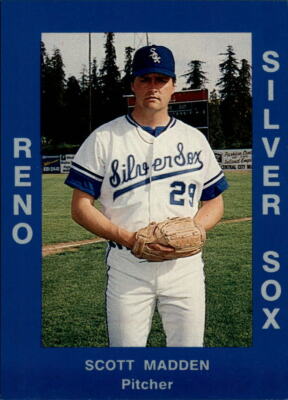 SCOTT MADDEN ~ 1988 Reno Silver Sox Cal League Cards Minor League Card ...